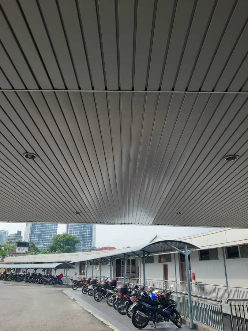 SILING JENIS ALUMINIUM l strip ceiling installtion l, Furniture & Home ...