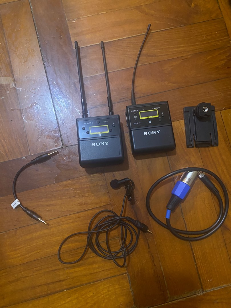 sony UWP d-11 無線收音咪 wireless 連3.5mm線 xlr線, 音響器材, 咪高風/麥克風 - Carousell
