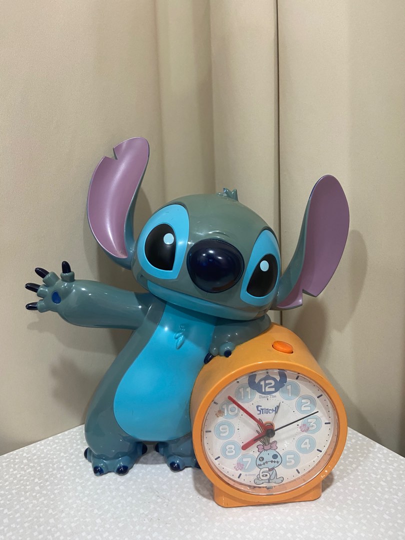 Stitch Clock, Furniture & Home Living, Home Decor, Clocks on Carousell