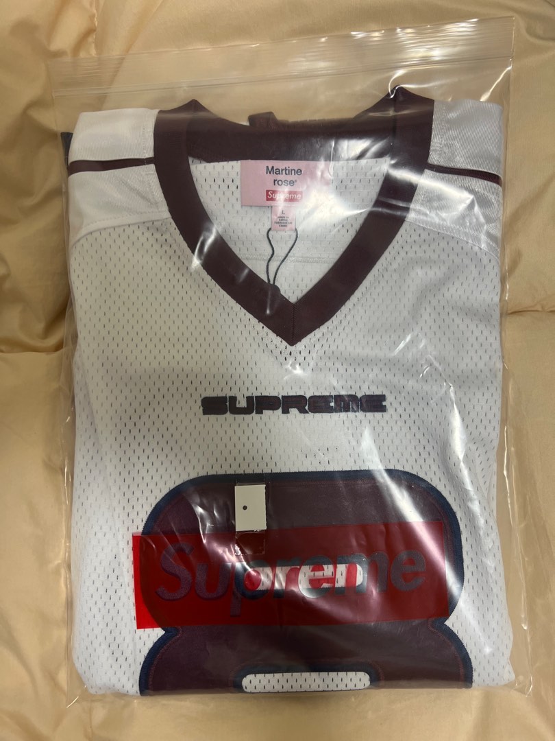 Supreme x Martine Rose Football Jersey, Men's Fashion, Tops & Sets ...