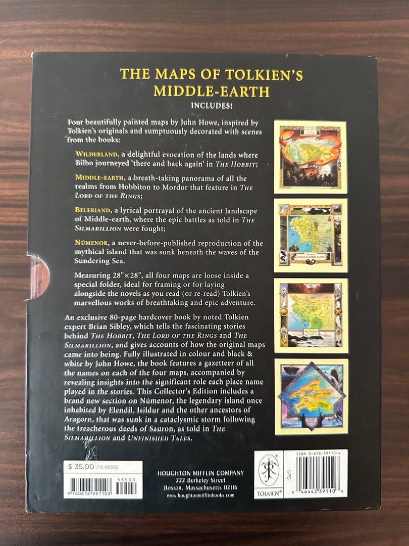 The Maps of Tolkien Middle-Earth book silmarillion hobbit lord of the ...