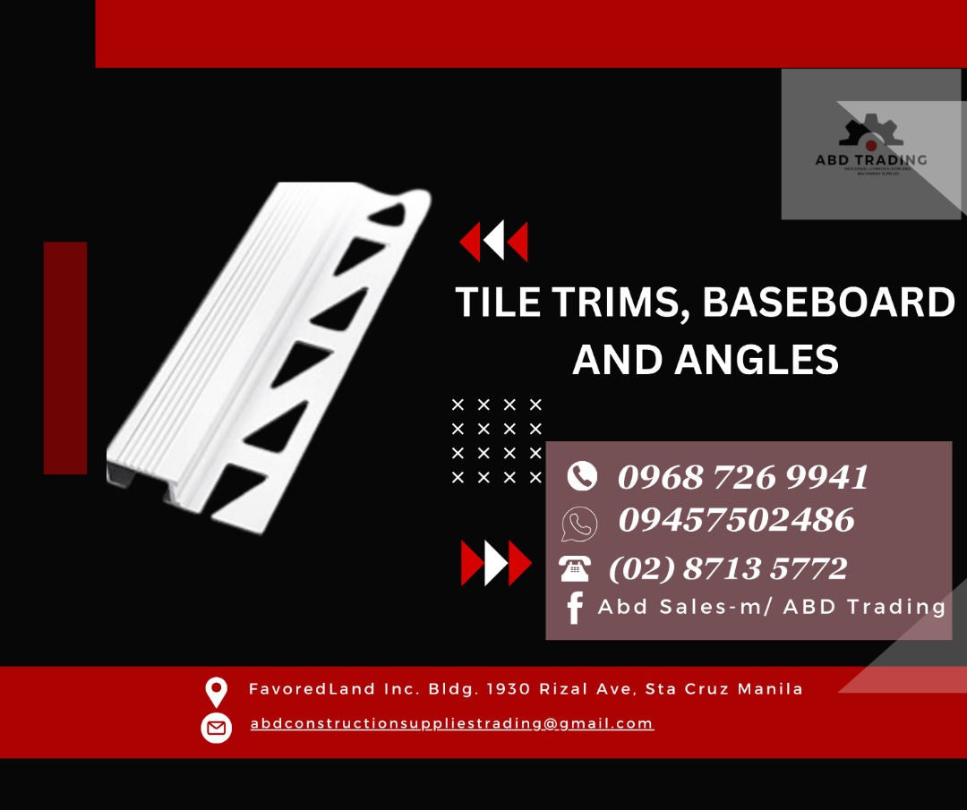 TILE TRIMS, BASEBOARD AND ANGLES, Commercial & Industrial, Construction ...