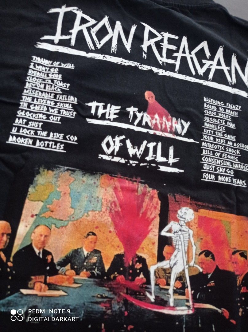 T-shirt Iron Reagan - The Tyranny Of Will, Men's Fashion, Tops & Sets ...