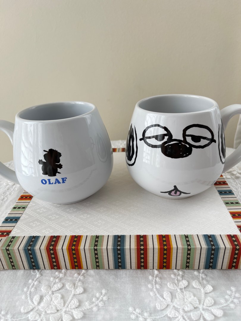 Universal Studio Japan Olaf Peanuts Snoopy Mug Cup, Furniture & Home ...