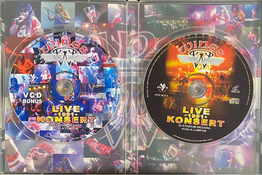 VCD Wings live konsert, Hobbies & Toys, Music & Media, CDs & DVDs on ...