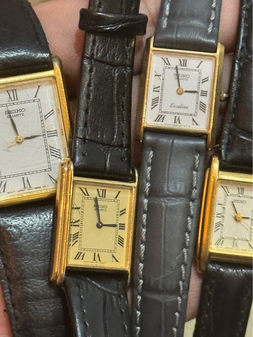 Vintage Seiko Tank Watches, Luxury, Watches on Carousell