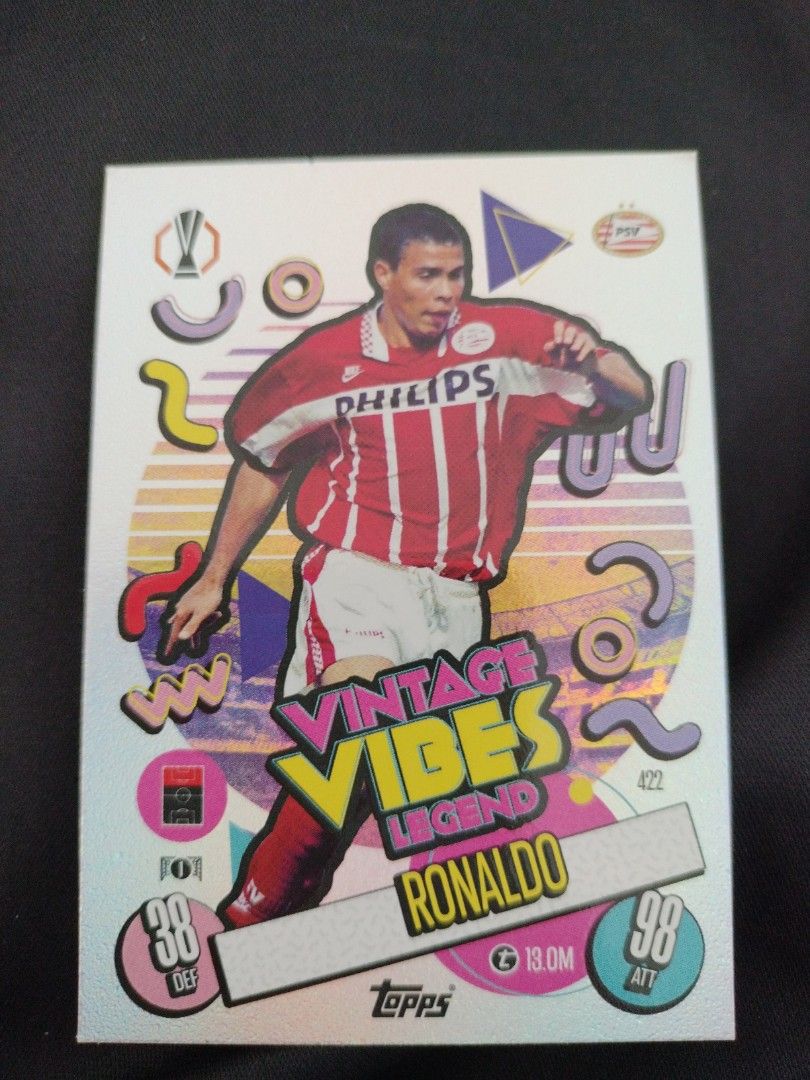 Vintage Vibes Legend Ronaldo Match attax 24/25 Card, Hobbies & Toys, Toys & Games on Carousell