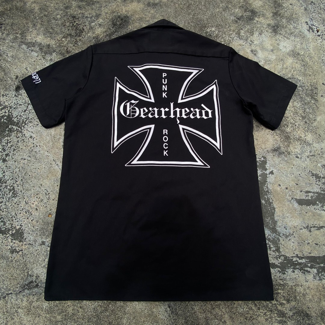 Vintage Workshirt Dickies x Bearhead Punk Rock, Men's Fashion, Coats ...