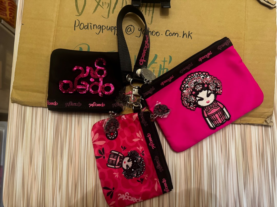 Vivienne Tam Opera girl TRAVELLING 3 IN 1 POUCH BAG, 女裝, 手袋及銀包, 長銀包 ...