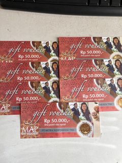 Voucher MAP Rp 500.000,- (10 x Rp 50.000,-), Tiket & Voucher, Kartu ...