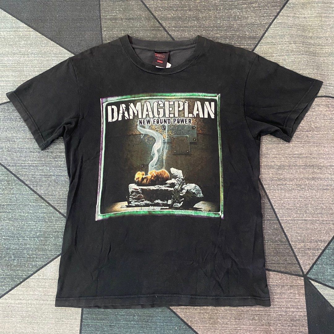 Vtg Damageplan New Found Power, Men's Fashion, Tops & Sets, Tshirts ...