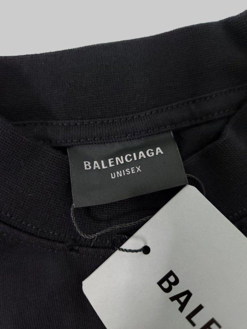 Balenci Darkwave Diy Metal Logo Tee T-Shirt in Black Oversized Medium ...