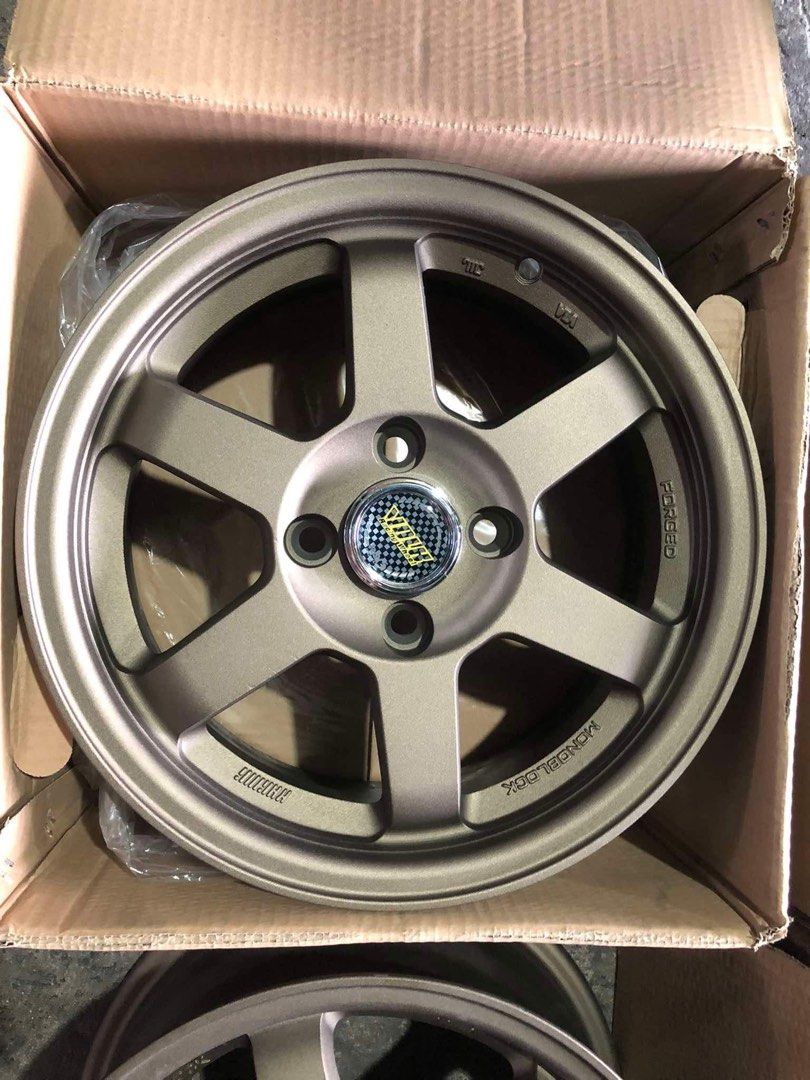 14” TE37 Design code 60113 Mags 4Holes pcd 100 bnew bronze, Car Parts ...