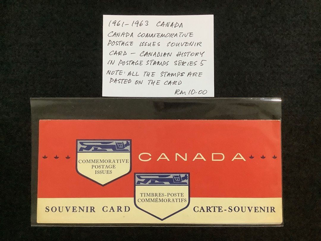 1961-1963 Canada Commemorative Postage Issues Souvenir Card-Canadian ...