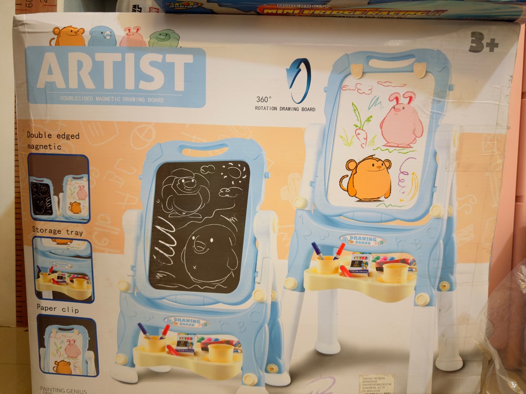 2-in-1 Drawing Board Adjustable, Hobbies & Toys, Toys & Games on Carousell