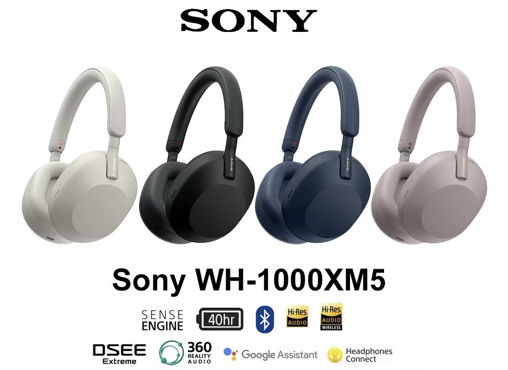 (4 Colours) Sony WH 1000 XM5 Headphones, 100% Brand New & Sealed, 100% ...