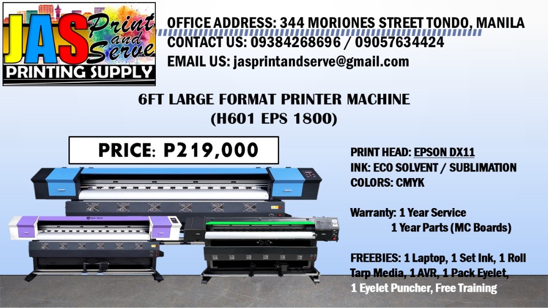 6ft Sublimation Printer Machine / Eco-Solvent Printer Machine Single ...