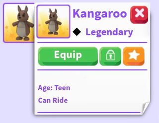 Adopt Me ( FR Kangaroo ), Video Gaming, Gaming Accessories, In-Game ...