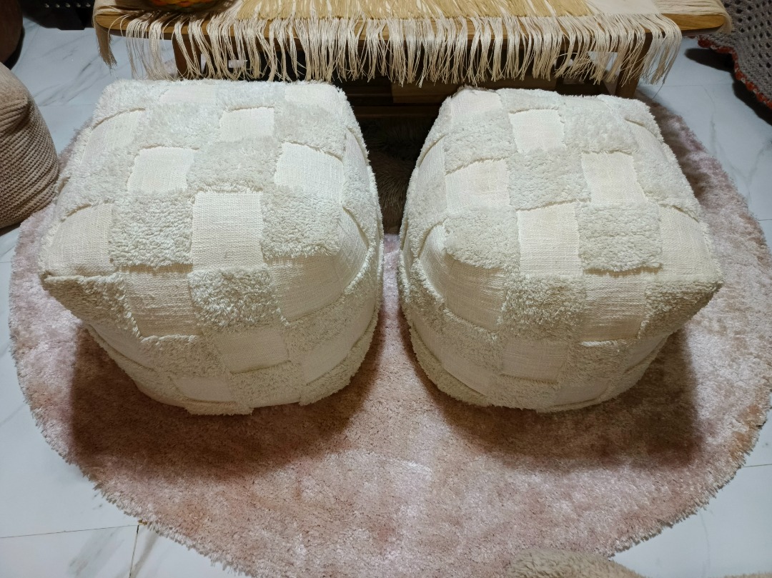 Anko Checker Ottoman, Furniture & Home Living, Furniture, Chairs on ...