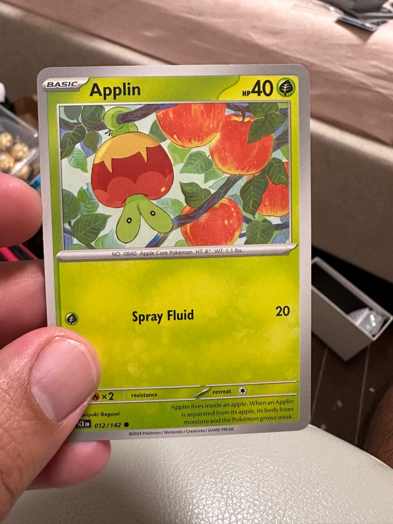 Applin - 012/142 - Common, Hobbies & Toys, Toys & Games on Carousell