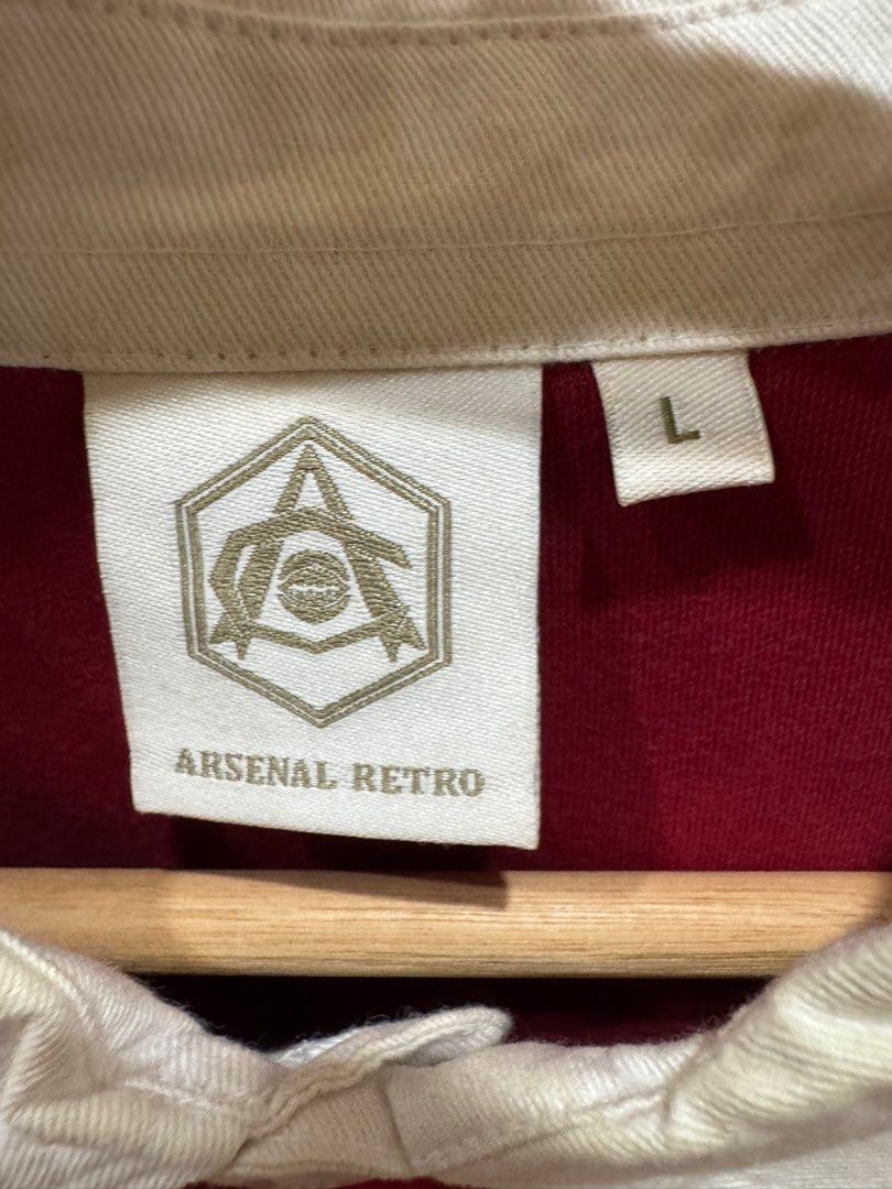 Arsenal Retro Art Deco Crest Vintage Polo Shirt, Men's Fashion, Tops ...