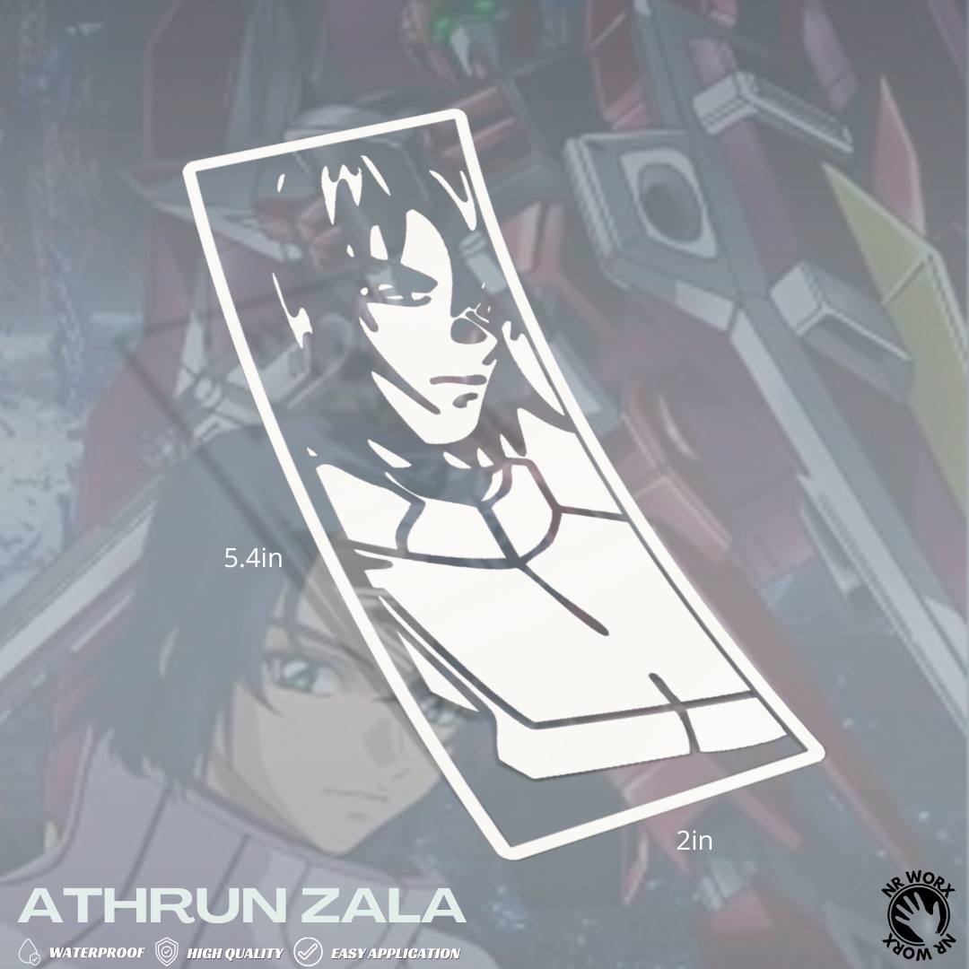 Athrun Zala Vinyl Decal Anime Sticker Gundam Gunpla, Hobbies & Toys ...