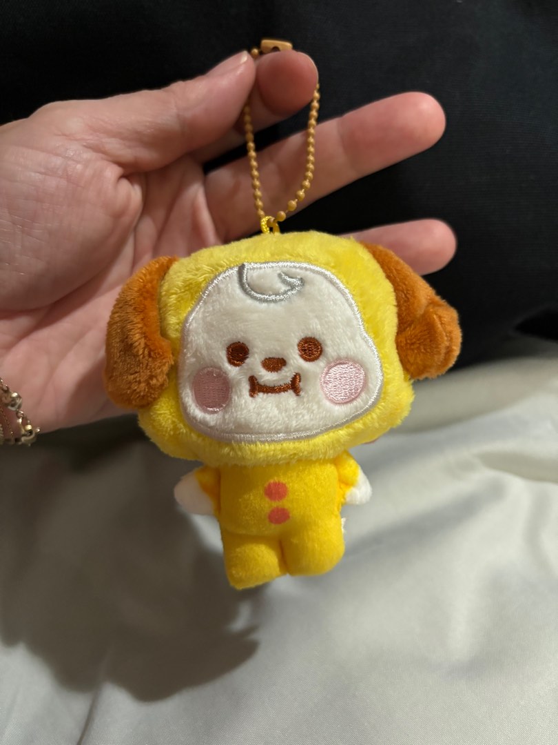 BT21 Chimmy plushie bag charm keychain plush, Hobbies & Toys, Toys & Games on Carousell