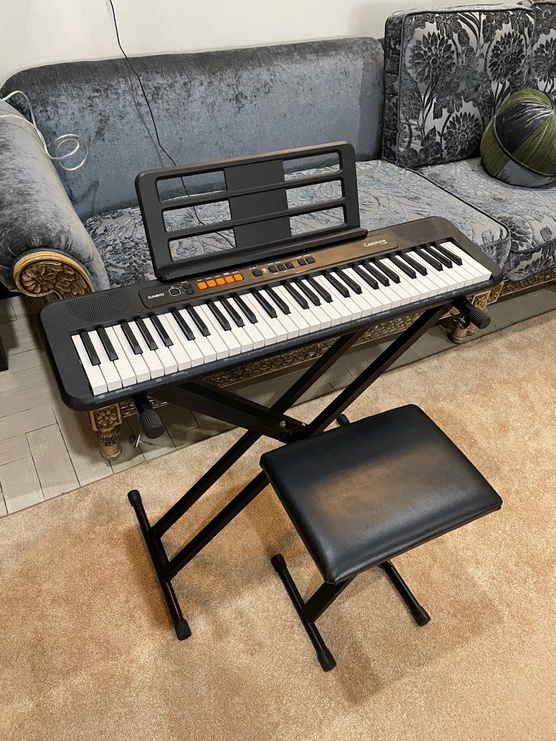 Casio CT-S100 61 keys Casiotone keyboard with stand and stool, Hobbies ...