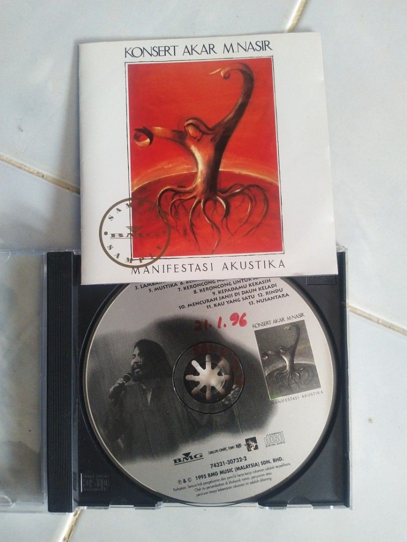 CD M NASIR 1995 KONSERT AKAR M. NASIR MANIFESTASI AKUSTIKA BMG SAMPLER CD, Hobbies & Toys, Music ...