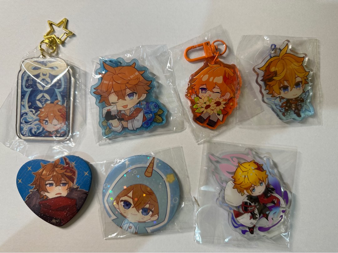 Childe Tartaglia Fan Merchandise Badge Acrylic Standee Keychains ...