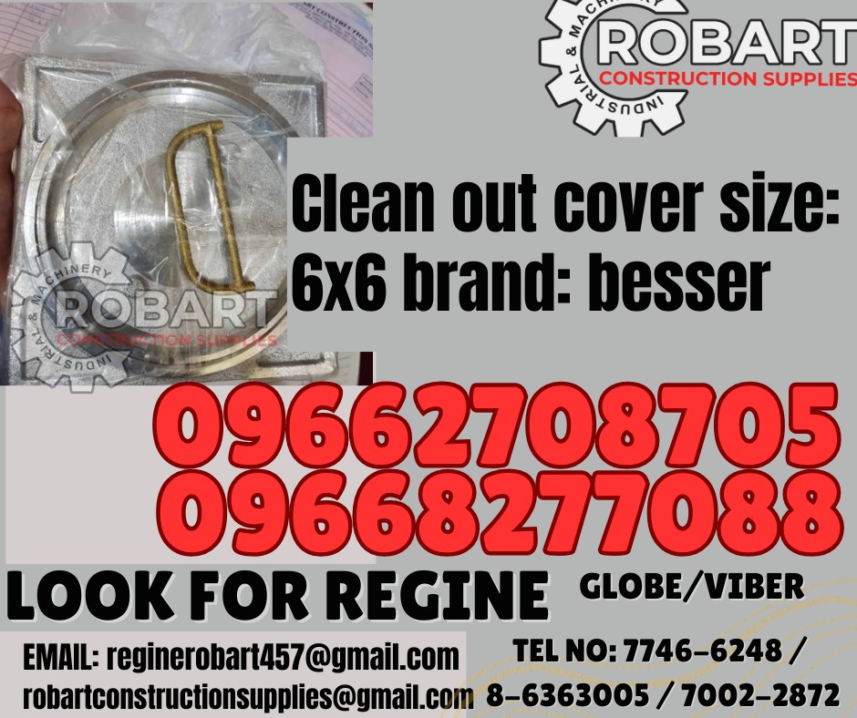 Clean out cover size: 6x6 brand: besser, Commercial & Industrial ...