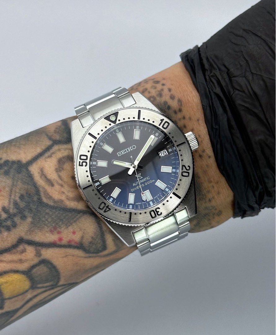 Custom Seiko Mod 40mm Black 62Mas Re-Issue Premium Automatic Watch, Men ...