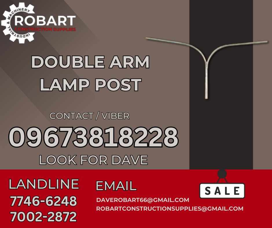 DOUBLE ARM LAMP POST, Commercial & Industrial, Industrial Equipment on ...