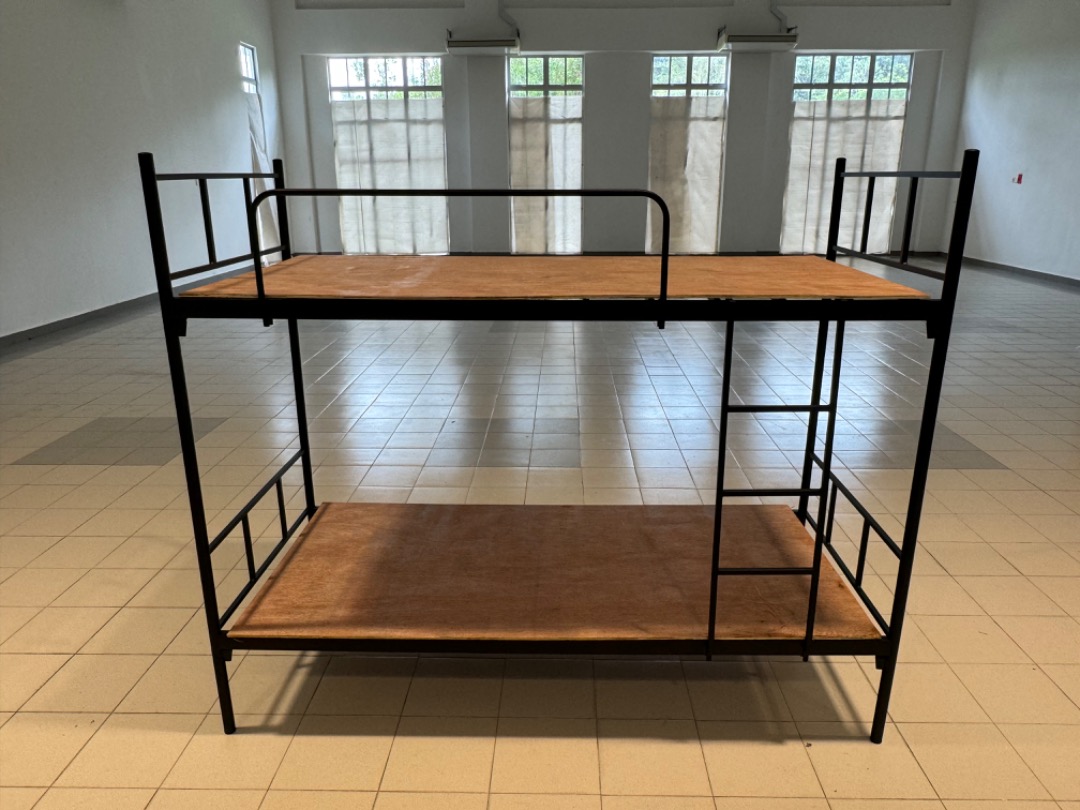 DOUBLE DECKER FRAME BED - 70 Unit, Furniture & Home Living, Furniture ...