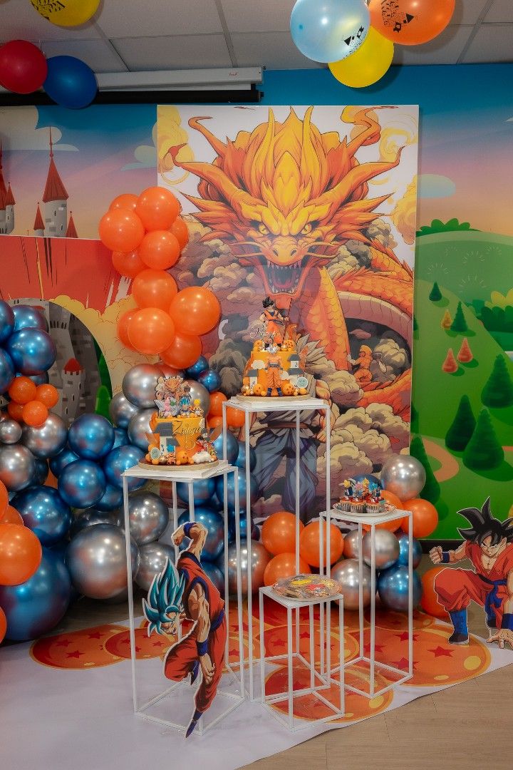Dragon ball back drop, Hobbies & Toys, Toys & Games on Carousell