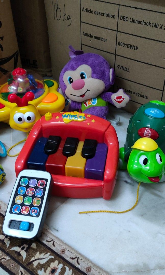 Educational Toys Vtech Turtle, Fisher Price Monkey, The Wiggles Piano ...