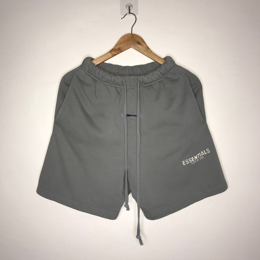 Essentials Fear of God short, Men's Fashion, Bottoms, Shorts on Carousell