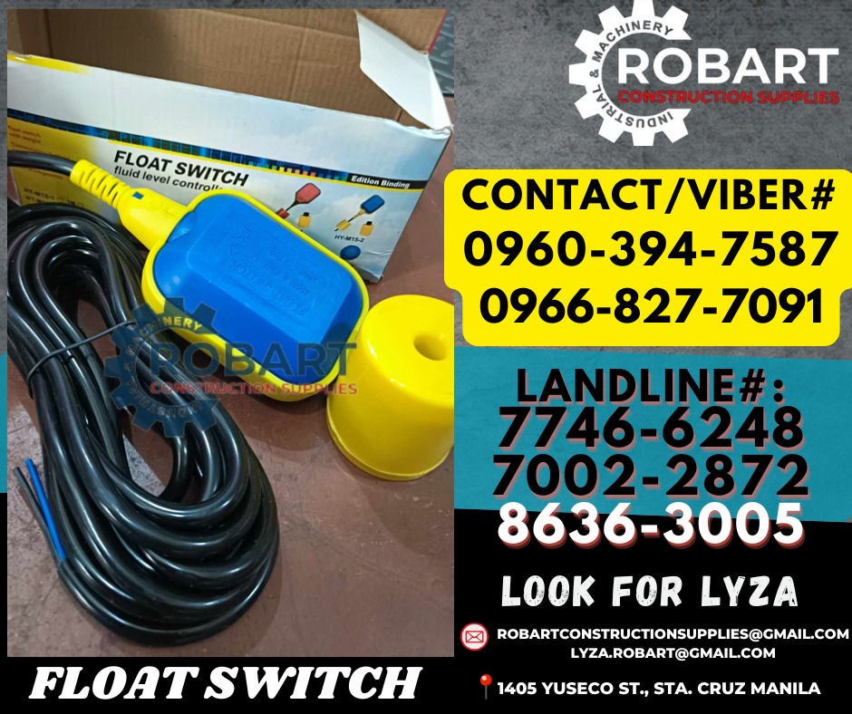 Float Switch UKY-2-5, Commercial & Industrial, Construction Tools & Equipment on Carousell