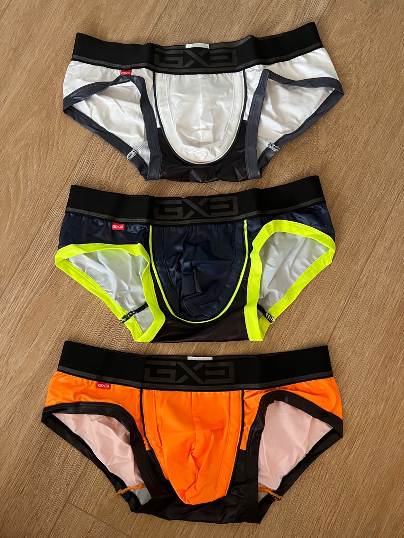GX3 Men Gloss Neon Brief, Men's Fashion, Bottoms, New Underwear on ...