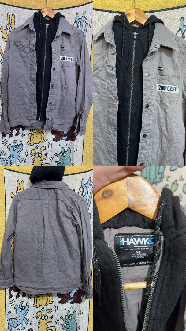 Hawk Denim Jacket, Men's Fashion, Coats, Jackets and Outerwear on Carousell