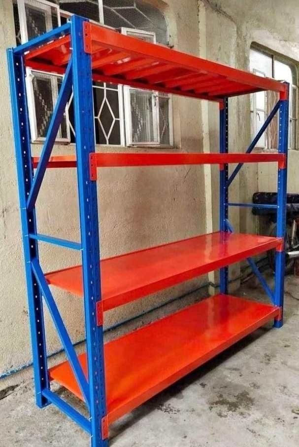 Heavy Duty Full Metal Storage Rack (Orange Blue color), Commercial ...