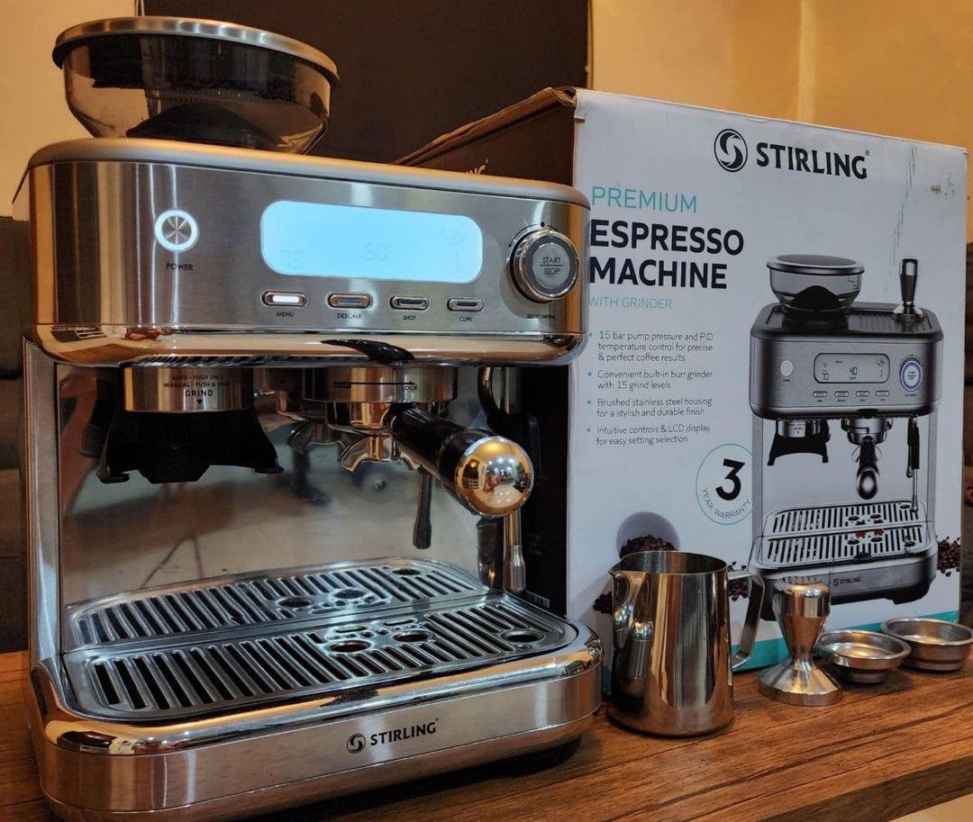 HEAVY DUTY STIRLING ESPRESSO MACHINE, TV & Home Appliances, Kitchen ...