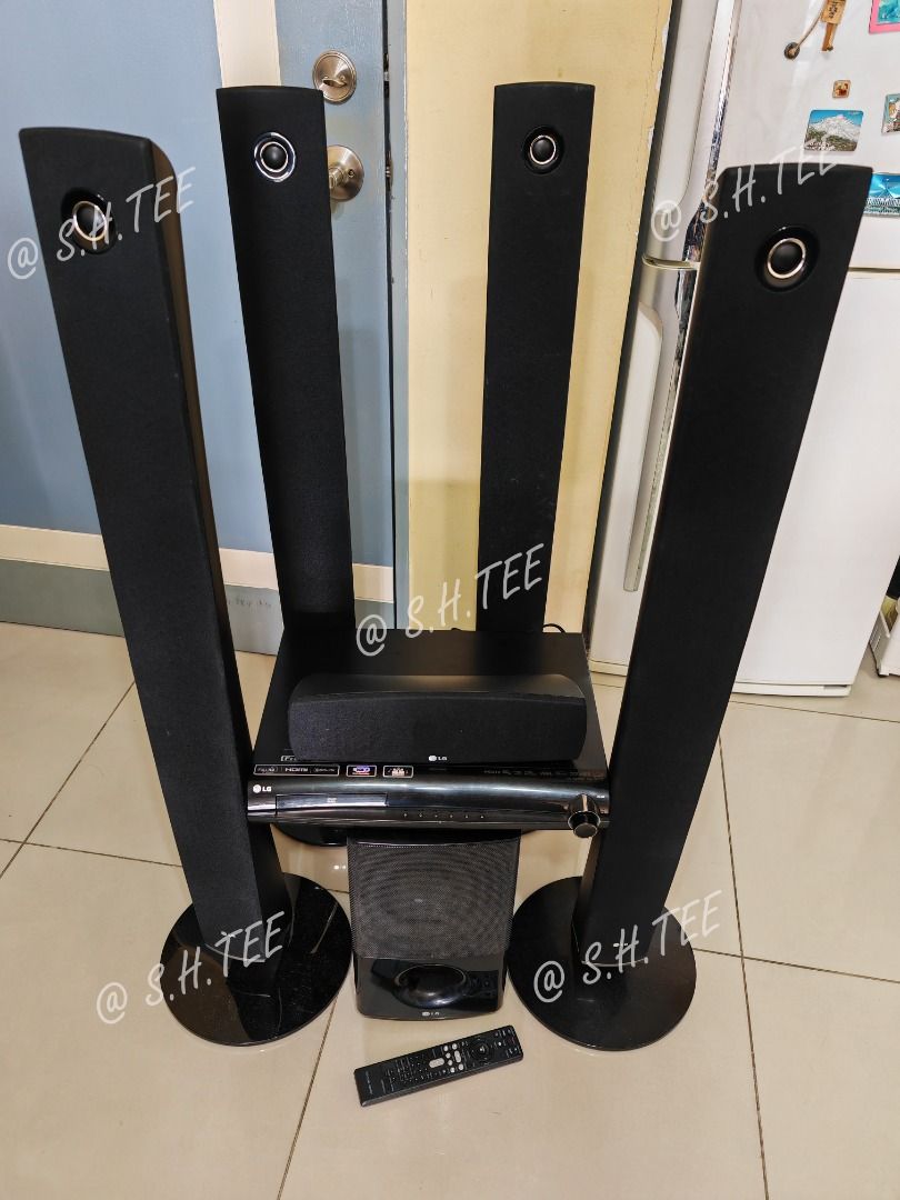Home Theater LG 1000W(Digital Optical/USB/Radio) with 2 Way Tower ...