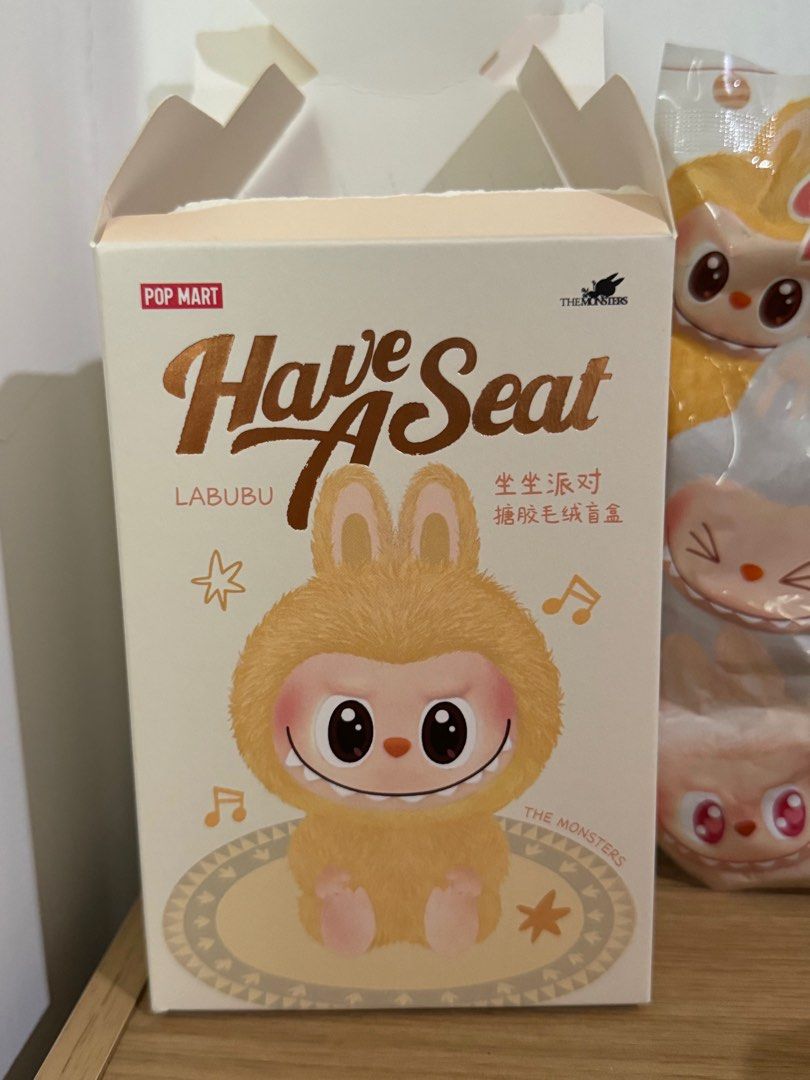 Labubu v2 have a seat BABA (original popmart), Toys & Collectibles ...