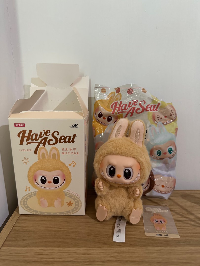 Labubu v2 have a seat BABA (original popmart), Toys & Collectibles ...