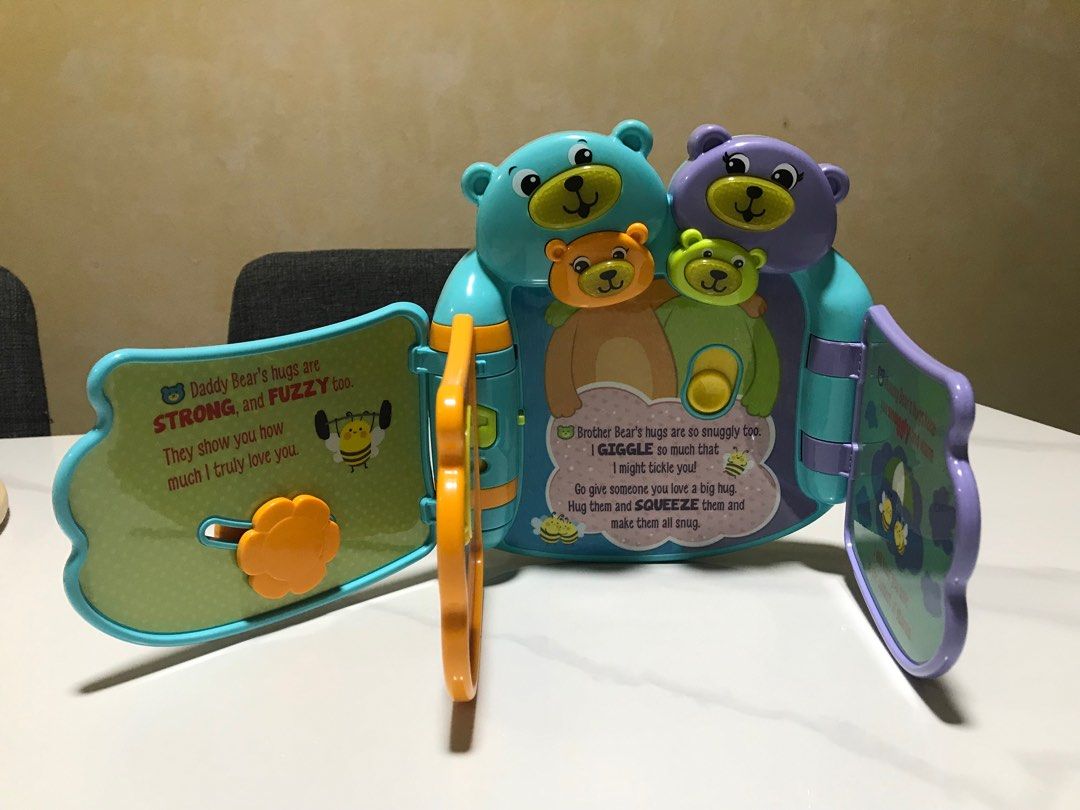 Leapfrog Hug & Learn Bears Book, Hobbies & Toys, Toys & Games on Carousell