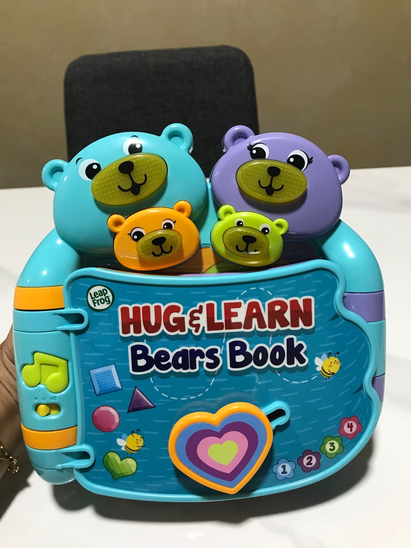 Leapfrog Hug & Learn Bears Book, Hobbies & Toys, Toys & Games on Carousell