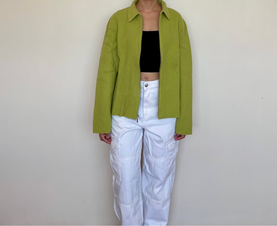 Lime green jacket, Women's Fashion, Coats, Jackets and Outerwear on ...