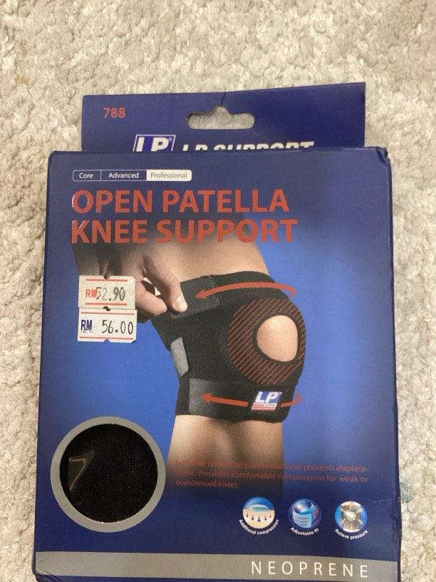LP 788 OPEN PATELLA KNEE SUPPORT, Health & Nutrition, Braces, Support ...