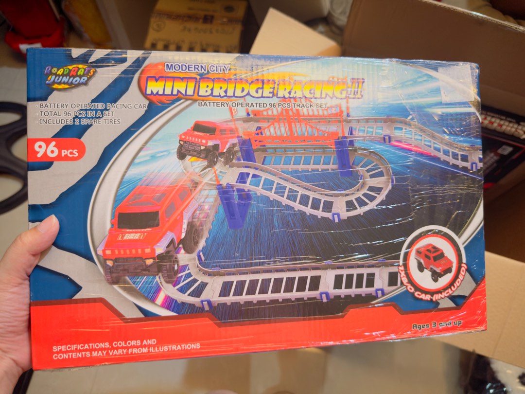 Mini Bridge Racing Car Tracks, Hobbies & Toys, Toys & Games on Carousell